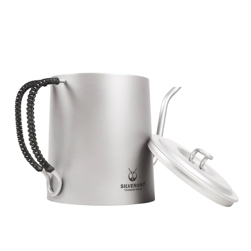 SilverAnt Titanium Pour Over Kettle Braided