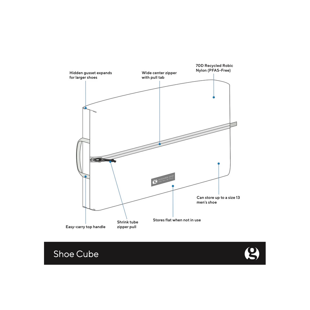 Gossamer Gear Shoe Cube | Walkonthewildside