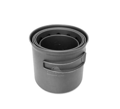 Toaks Töpfe Nesting Guide - Was passt wo hinein?